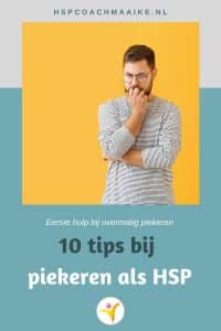 10 tips bij piekeren als HSP | HSP coach Maaike